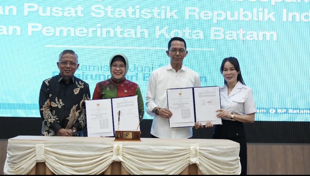 Langkah Konkret Sajikan Data Akurat, BP Batam-Pemko Batam Teken MoU dengan BPS RI - batamstraits.com